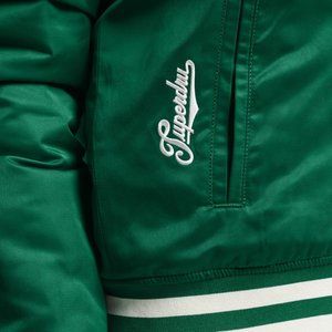 Superdry | Jackets & Coats | Superdry Varsity Bomber Jacket Fern Green ...